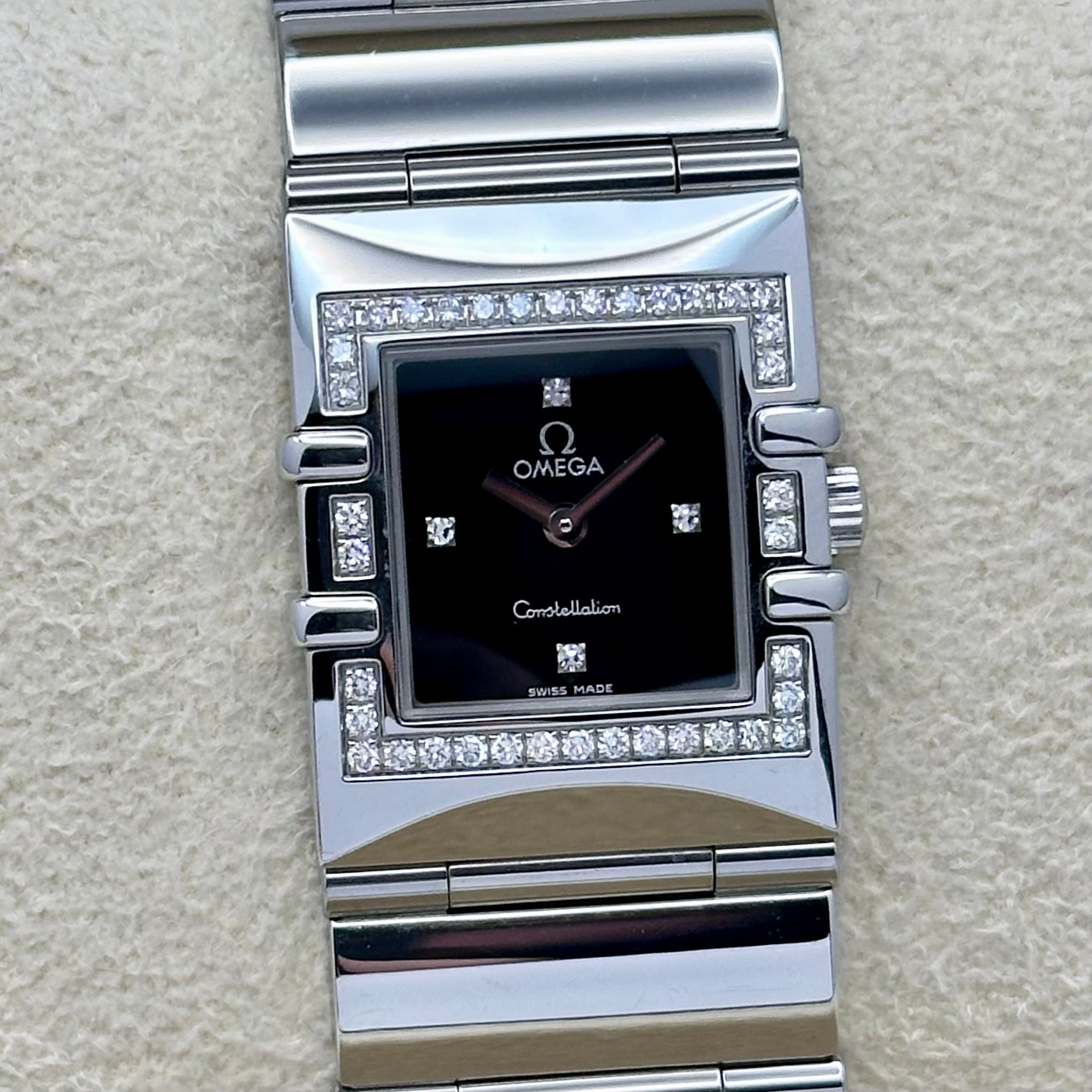 Quadra Constellation Factory Diamond Bezel Black Diamond Dial Ref 1528 ...